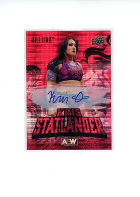 2024 Upper Deck Allure AEW Kris Statlander #39 Red Pulsar Autograph ...