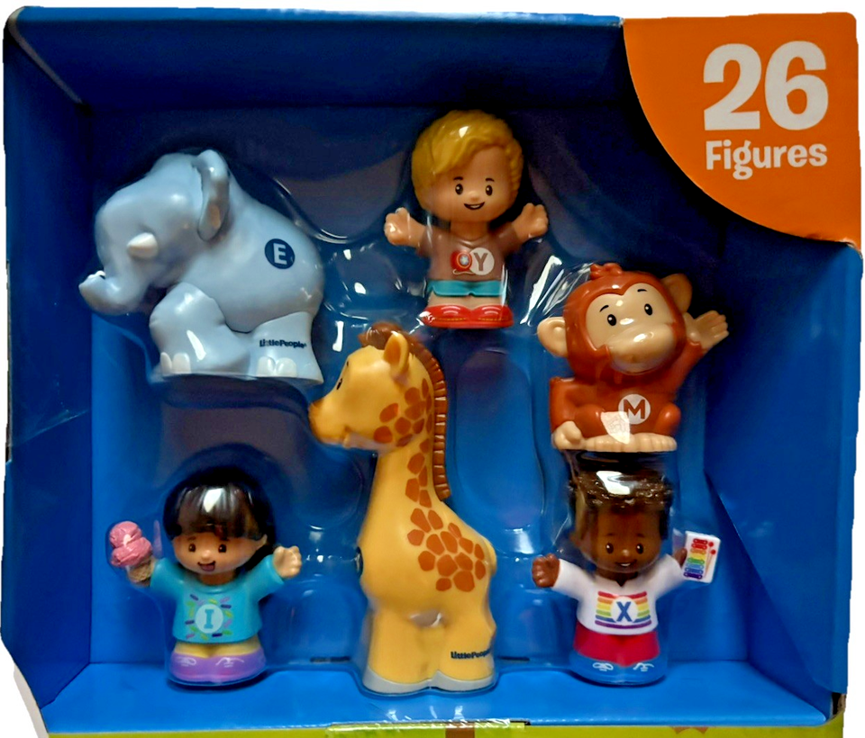Fisher Price Little People Alphabet Fun Zoo Play Mat 26 Figures A to Z ...