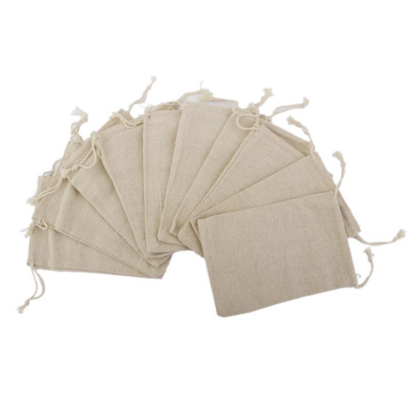 Linen Drawstring Gift Bag Pouch Wedding Sacks Natural Jute Bags | eBay UK