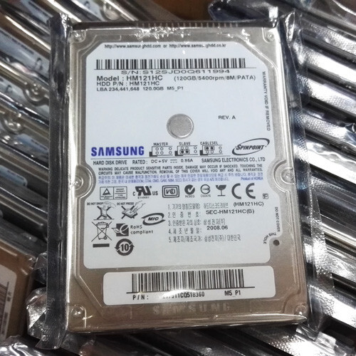 Samsung Spinpoint M5 HM121HC 120GB Internal 5400RPM 2.5" (HM121HC) HDD ...