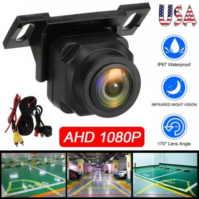 180º Car Rear View Backup Camera Reverse Parking Waterproof CMOS Night ...