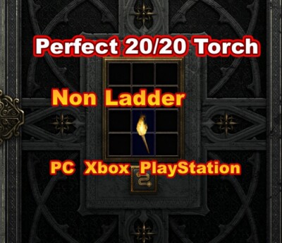 Hellfire Torch Perfect 20/20 Non Ladder Diablo 2 Resurrected D2R SC PC ...