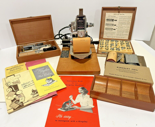 Kingsley M50 2-line Hot Foil Stamping Embossing Machine w/Caps and ...