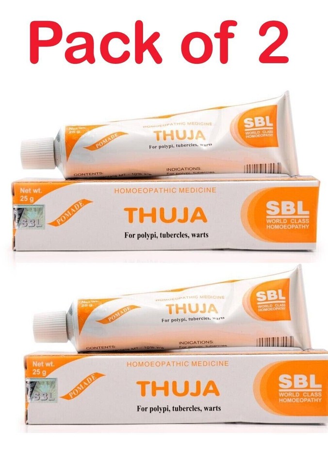 2 x SBL Thuja Ointment Homeopathic Cream 25g For Skin & Fungal ...