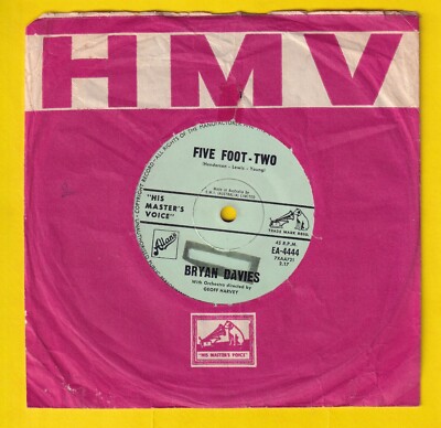 Bryan Davies rare Oz 45rpm single- Five foot Two / Ladder Of Love ...