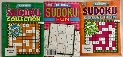 Lot of (3) Kappa Blue Ribbon Sudoku Collection Puzzles Books 2022 | eBay