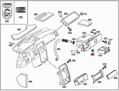 Genuine MERCEDES BBDC X222 W242 A209 A217 C204 Bracket 2036890214 | eBay