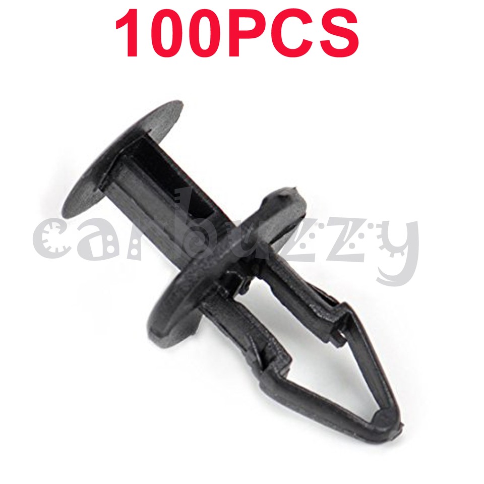 100 Fender Liner Clip Flares Retainer Push-Type Fastener For GMC For GM ...