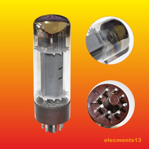 EL34 TESLA DOUBLE HALO GETTER 100% TESTED PENTODE TUBE NOS 6CA7 E34L ...