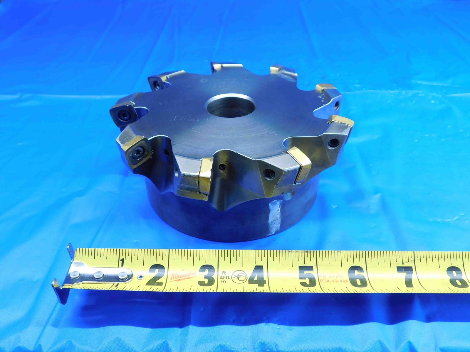 INGERSOLL 6" O.D. COOLANT FACE MILL 5G6Q-60R01 1 1/2 PILOT HOLDS 9 ...