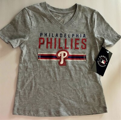 Genuine Merchandise Girls PHILADELPHIA PHILLIES Shirt XS 4/5 NEW MLB ...