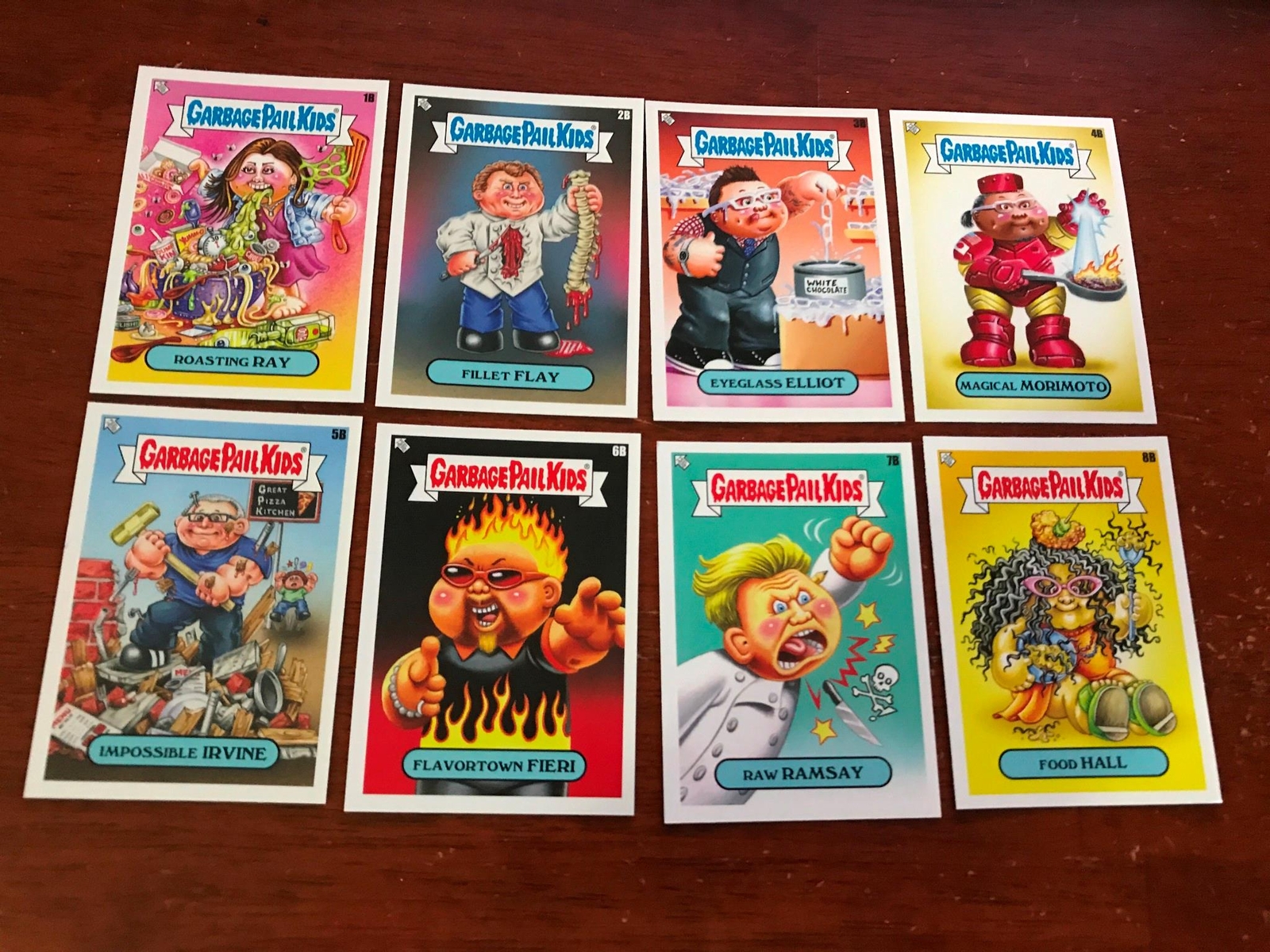 2021 GPK GARBAGE PAIL KIDS FOOD FIGHT CELEBRITY CHEF 16 CARD BONUS SET ...