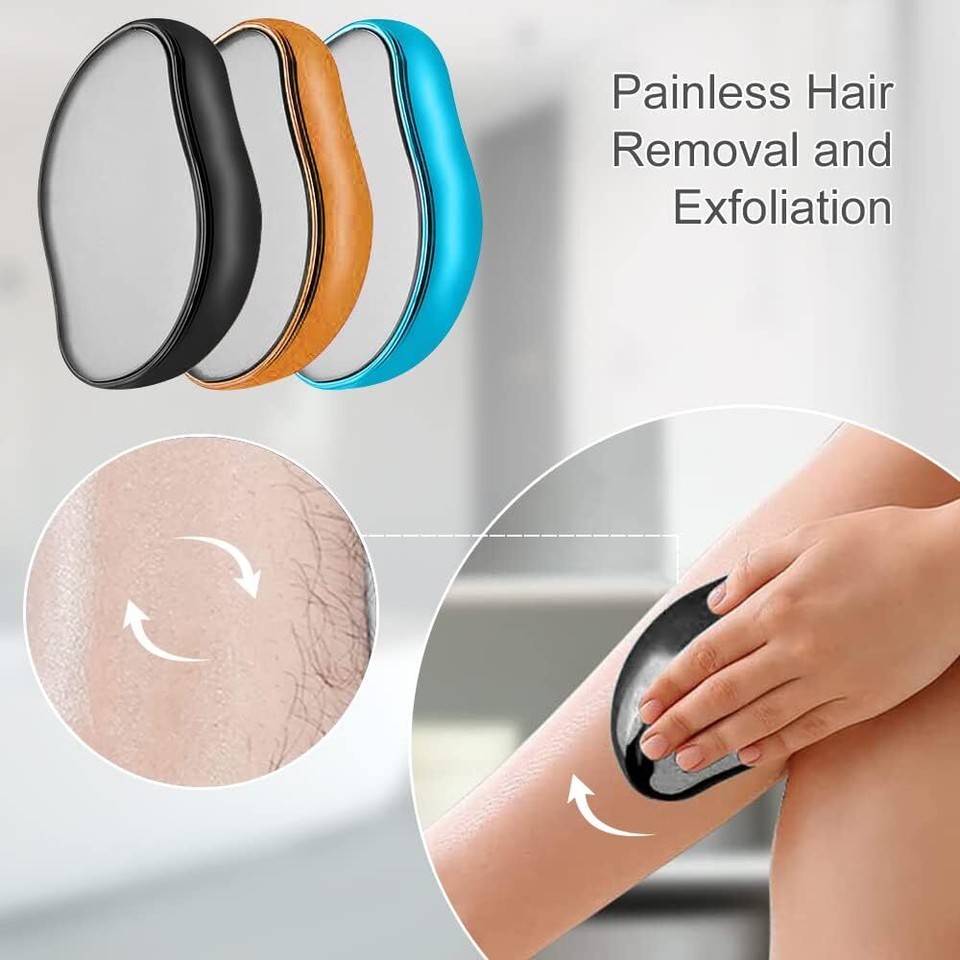 Crystal Hair Eraser Epilator Painless Hair Removal Exfoliation Tool for ...