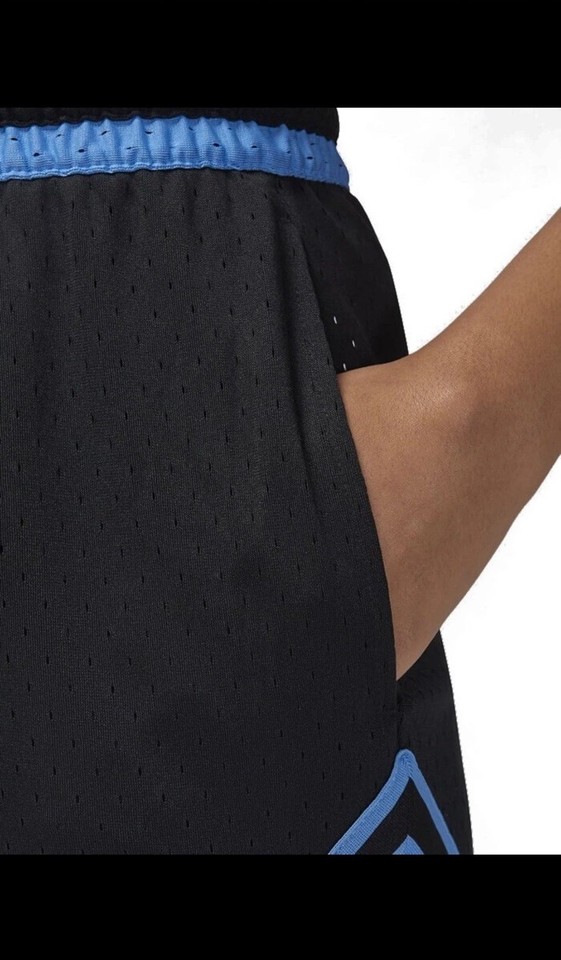 Jordan Sport Diamond Dri-Fit Men Black Blue Shorts DX1487-017 Size ...