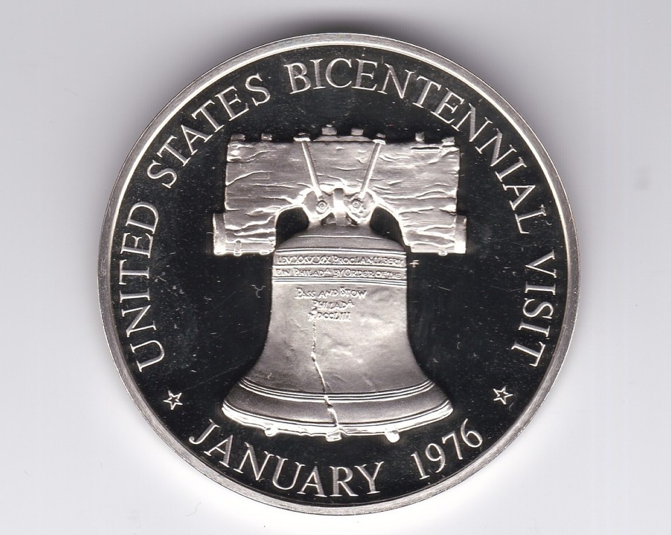 1976 Yitzhak Rabin Prime Minister Israel Silver Bicentennial Visit ...