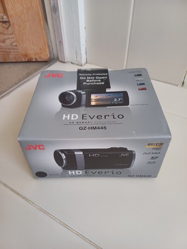 JVC GZ-HM445 HD Camcorder Touch Screen 40x Optical Zoom Dual Memory ...