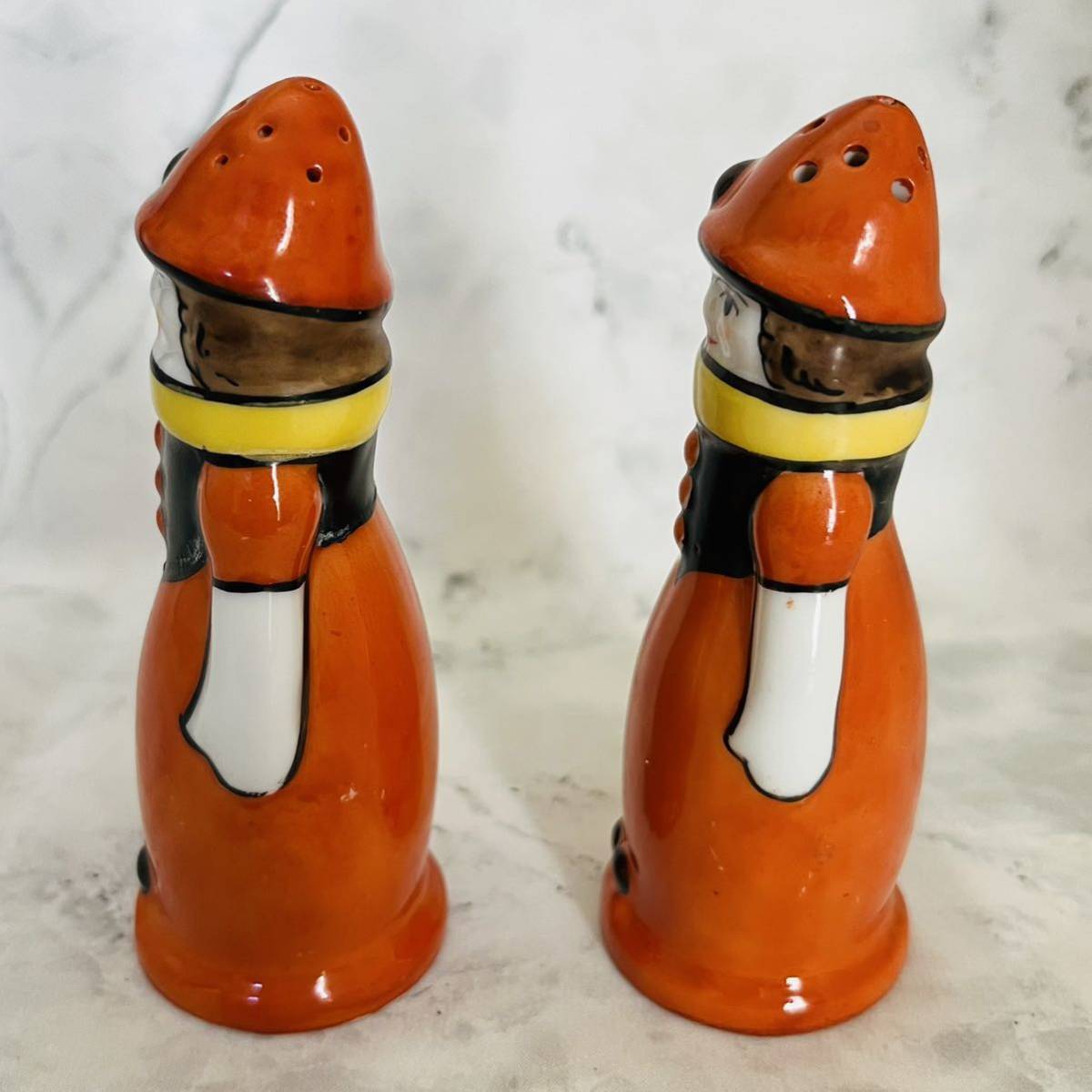 Old Noritake Clown Art Deco Lady Luster Color Shaker Salt Old Noritake Clown Art Deco Lady Luster Color Shaker Salt