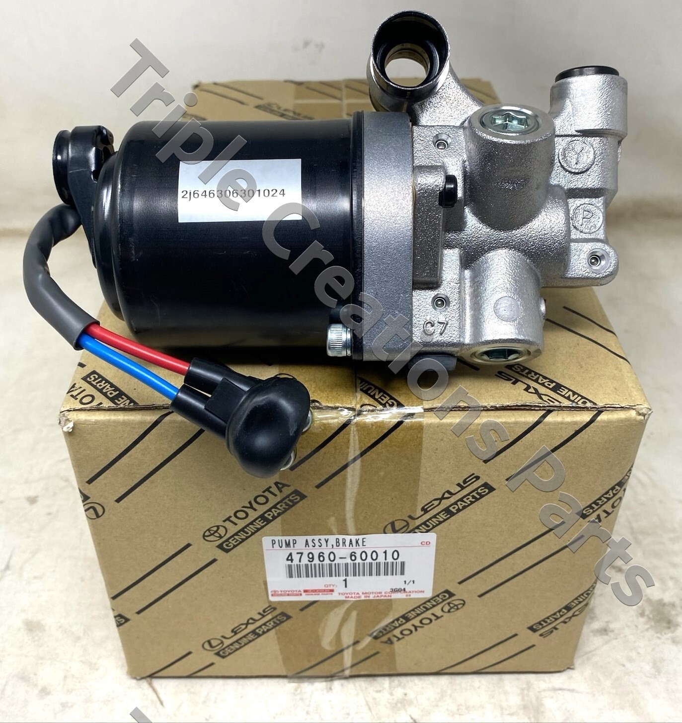 Genuine Toyota 47960-60010 Pump Assy Brake Booster 4796060010 OEM | eBay