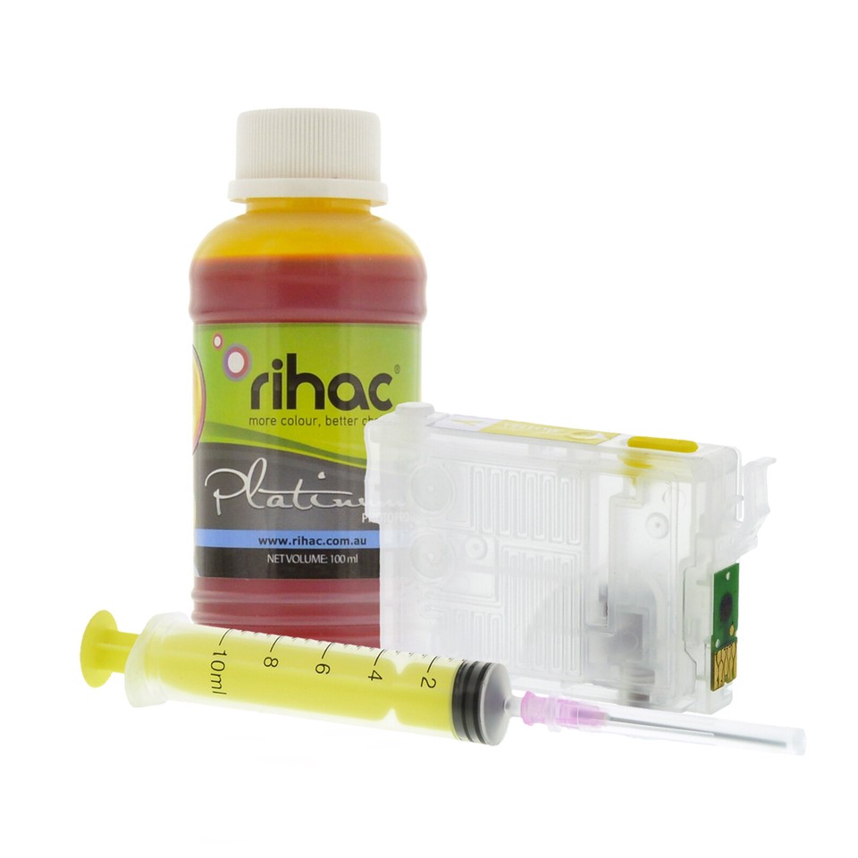 Rihac 252 252XL Refillable Cartridges + Ink alternative 4 Epson WF7710 ...