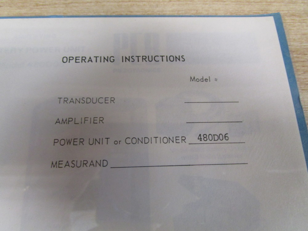 PCB PIEZOTRONICS Model 480D06 Power Unit 27vdc 2ma for sale online | eBay