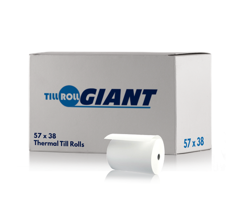 Thermal Paper Card Machine Till Rolls 57 x 38mm Spire SPc5 Desktop ...