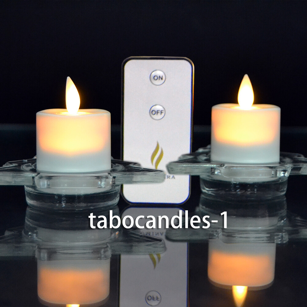 Luminara Flameless Tea Lights Ivory Rechargeable Flicker Led Candles ...