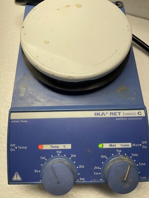 Chemglass analog IKA RET basic C hotplate/ stirrer magnetic hot plate safet | eBay