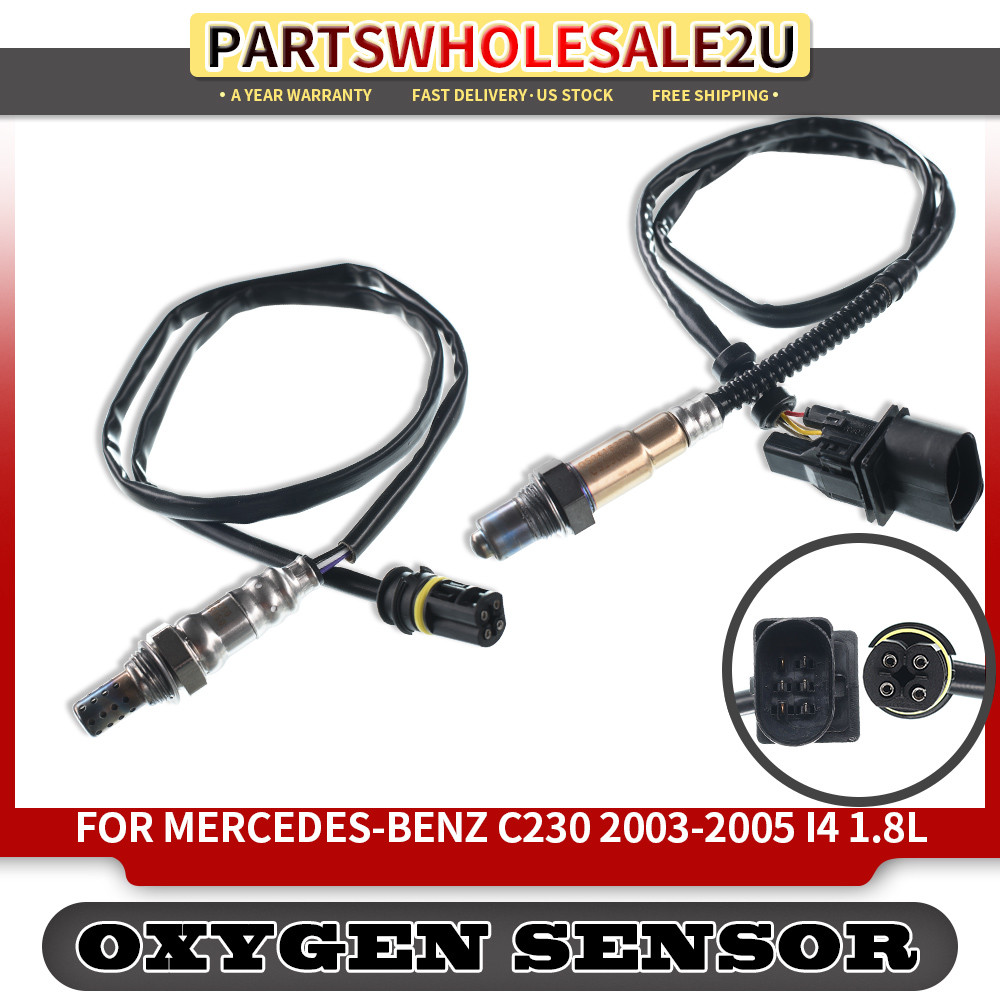 2x Oxygen Sensor for Mercedes-Benz C230 2003-2005 1.8L Up+Downstream ...