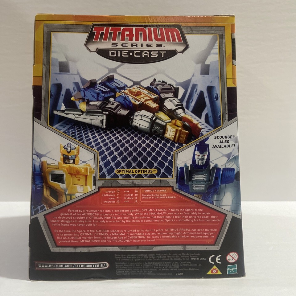 Hasbro Titanium Series Transformers Cybertron Heroes Optimal Optimus ...