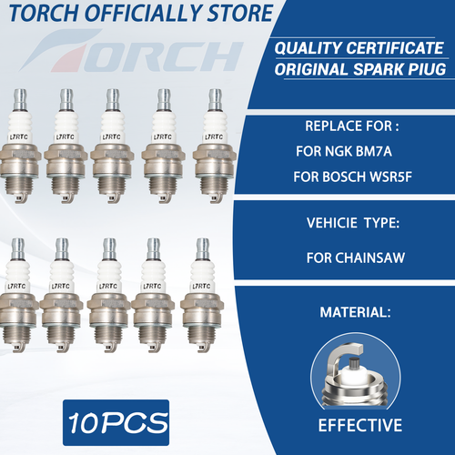 10X TORCH L7RTC Spark Plug for NGK 6703 BPMR7A Champion 853/CJ7Y 848 ...