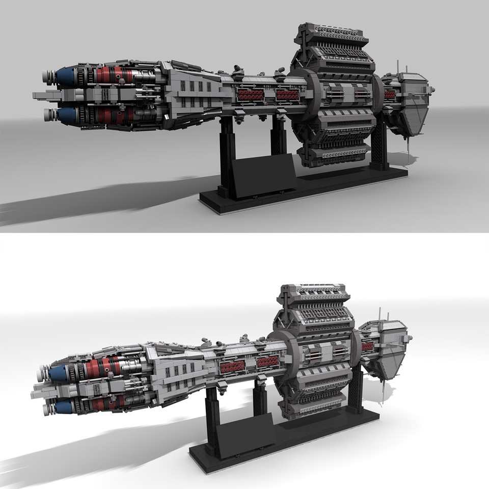 EAS Agamemnon Ship Omega class Destroyer 4739 Pieces Building Toys MOC ...