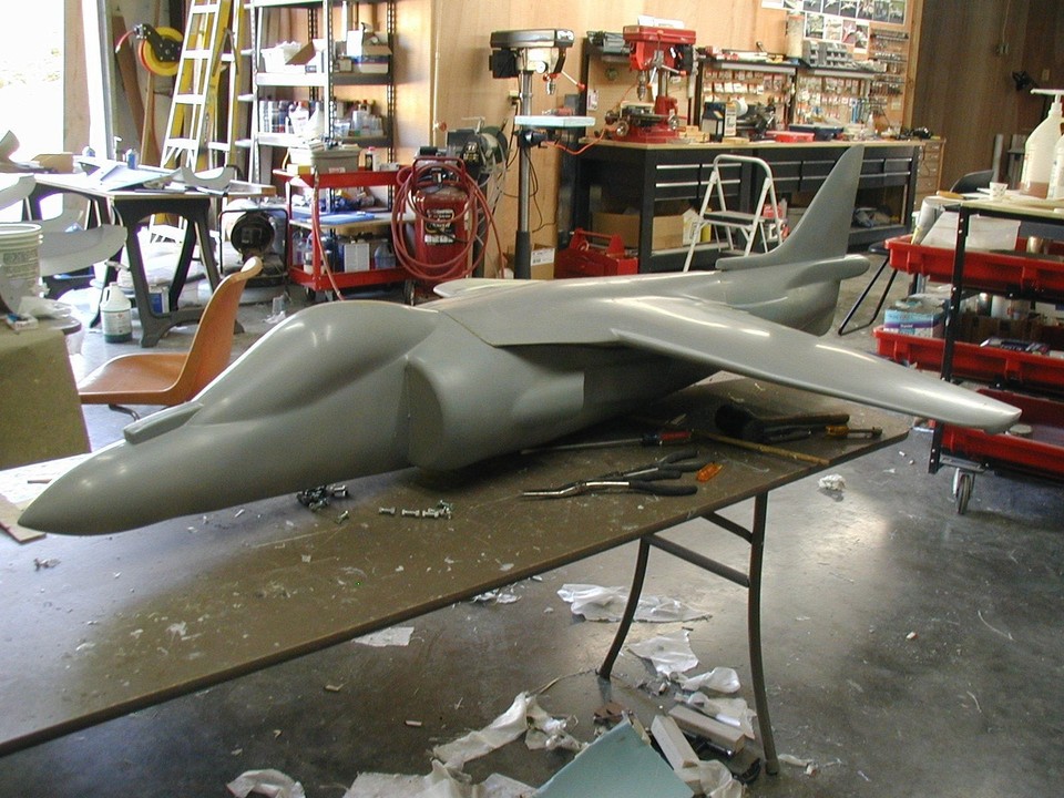 AV8 Harrier jet molds, RC, Radio Control, Fiberglass, Jet, display ...