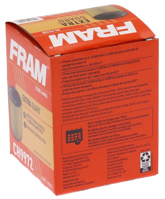 Engine Oil Filter-Extra Guard Fram CH9972 for sale online | eBay