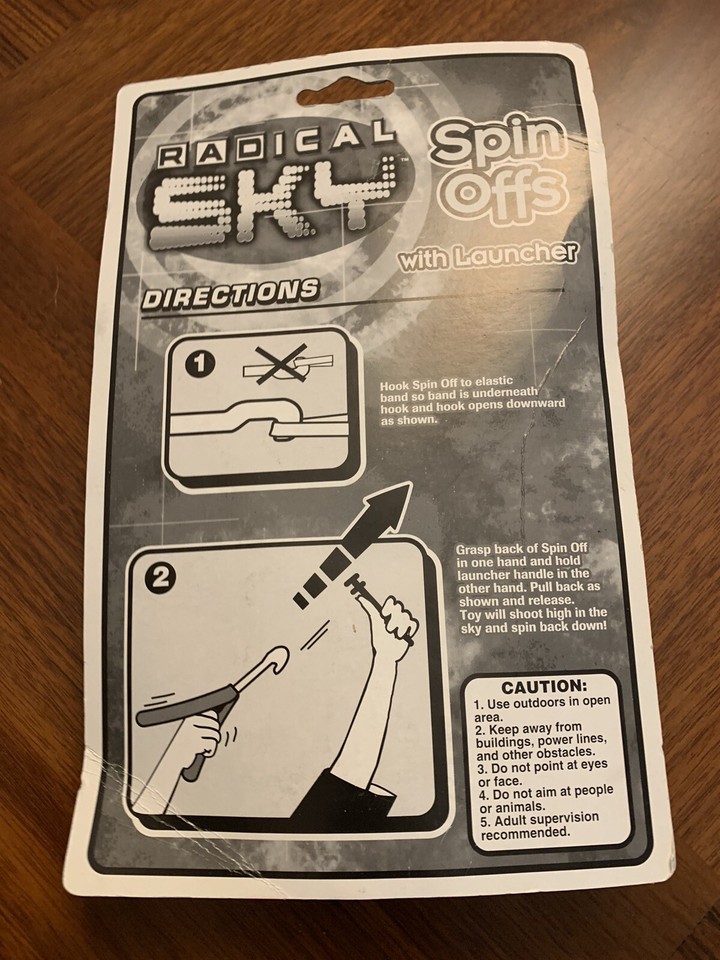 NEW VINTAGE SKY SPIN-OFFS W/LAUNCHER TOY | eBay