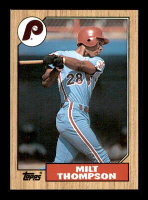 1987 Baseball Topps Milt Thompson Philadelphia Phillies #409 1 | eBay