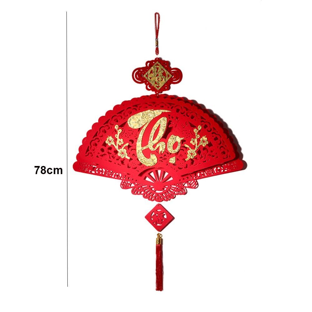 Red Flocking Spring Festival Tassel Pendant Home Tet Decoration Living ...