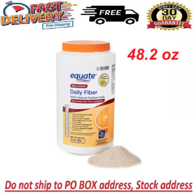 Equate Daily Fiber Orange Smooth Fiber Powder, 48.2 oz. ( Fast Free ...