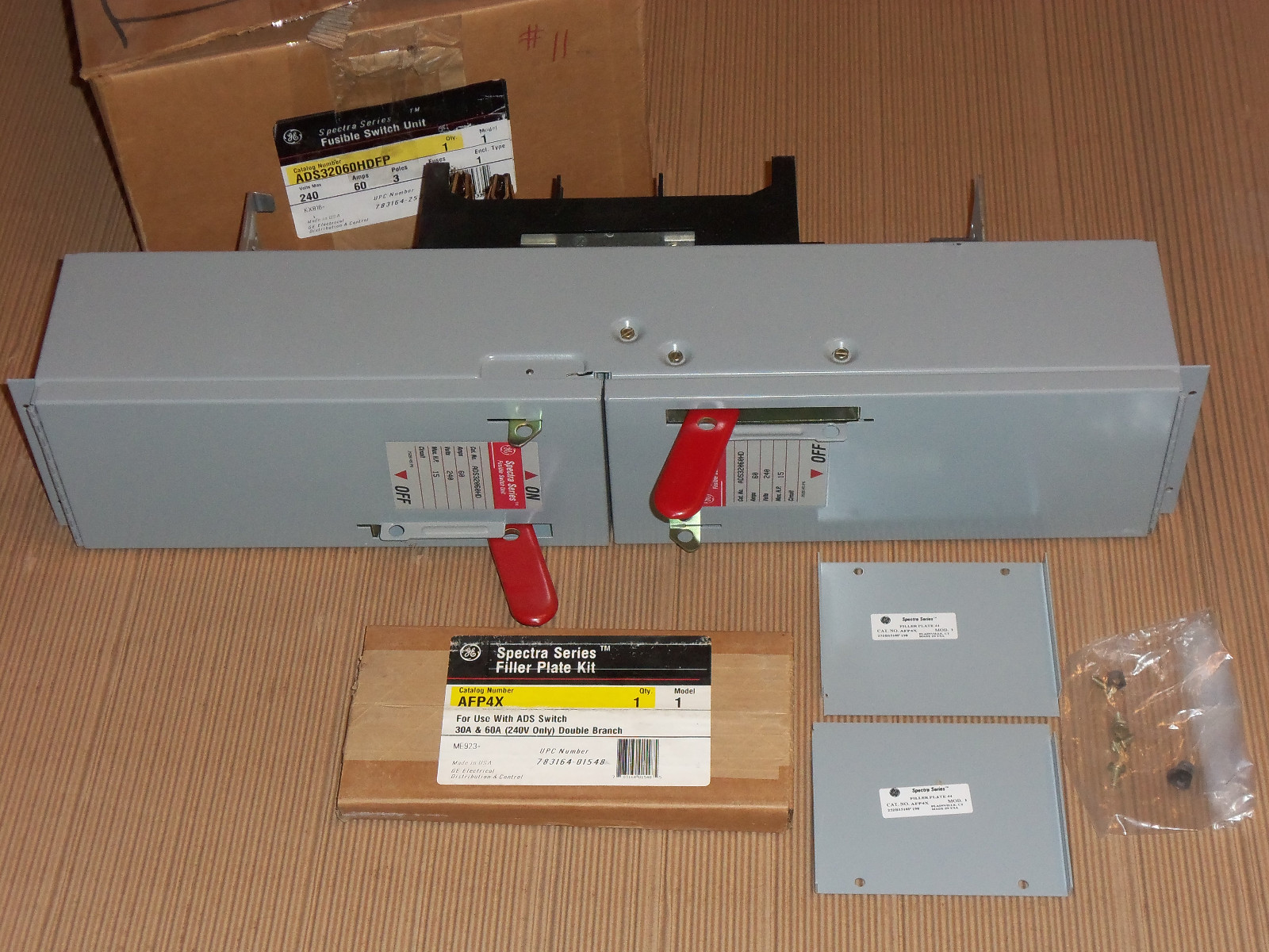 NEW GE ADS ADS32060HD 60 AMP 240V FUSED PANEL PANELBOARD SWITCH ...