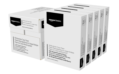 Multipurpose Copy Printer Paper, 8.5" X 11", 20 Lb, 5 Reams, 2500 ...