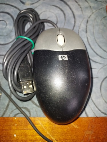 HP P/N:MOAFUO, USB MOUSE, BLACK AND SILVER | eBay