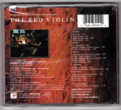 Score by Red Violin / O.S.T. (CD, 1999) for sale online | eBay