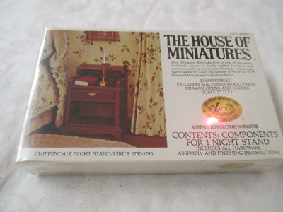 1970's X-Acto Mini Doll House Furniture Chippendale Night Stand #40012 ...
