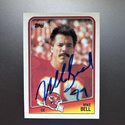 MIKE BELL 1988 TOPPS AUTOGRAPHED SIGNED AUTO FOOTBALL CARD | eBay