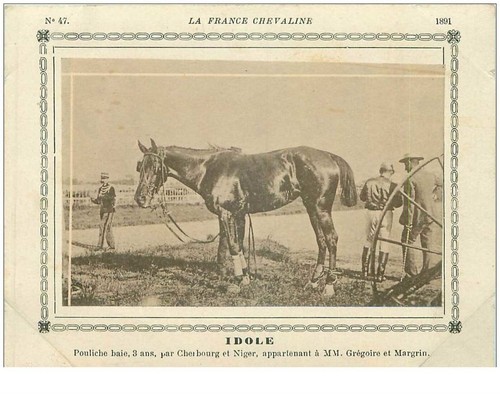 hippisme.n°35648.idole.1891.en l etat.15x12 cm.précurseur. LA FRANCE ...