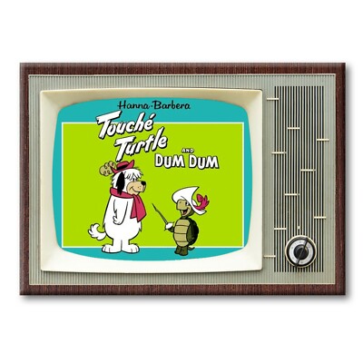 TOUCHE TURTLE & DUM DUM Classic TV 3.5 inches x 2.5 inches Steel FRIDGE ...