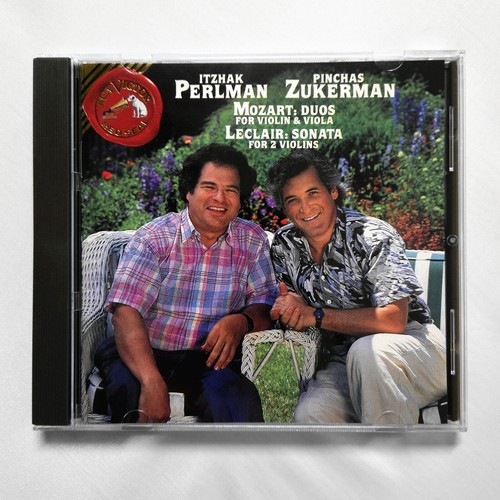 Mozart Leclair Duos For Violin & Viola lItzhak Perlman Zukerman CD 1991 ...