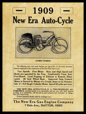 New Era Auto Cycle, Motorcycle NEW Metal Sign 24"x30" USA STEEL XL Size ...