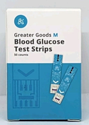 Greater Goods Model 0011 Blood Glucose Test Strips 50 Count New Exp. 03 ...