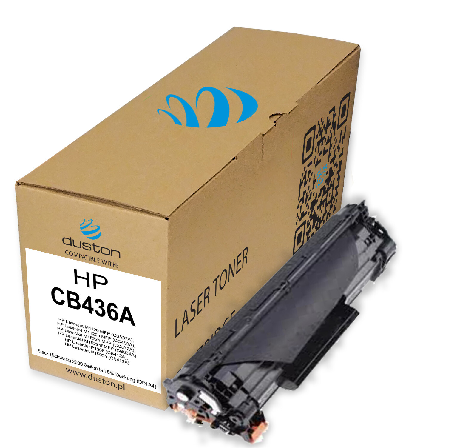 Toner noir compatible avec HP LaserJet M1120N MFP M1120 MFP M - CB436A ...