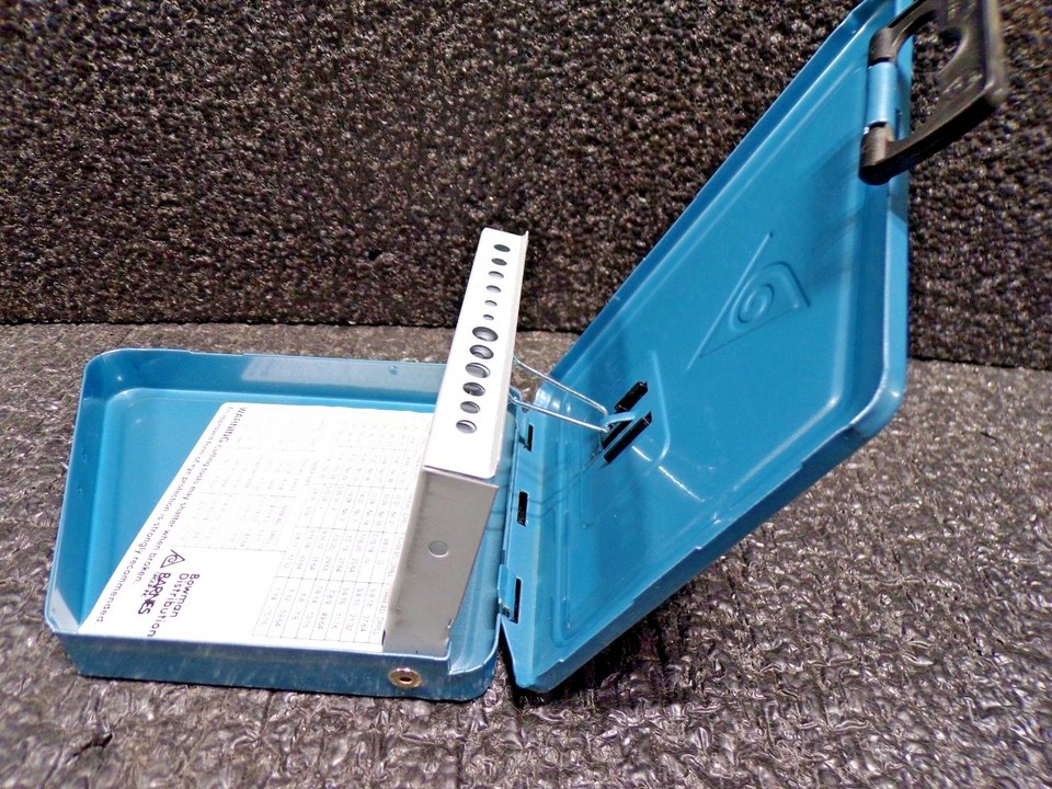 12 piece Bowmalloy Quad Cut tap & drill set no. 20878 (CASE ONLY) (K ...